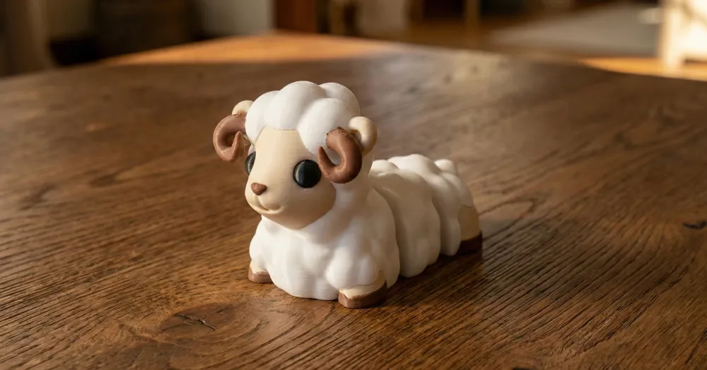 Articulated Ram – Cute Flexible Farm Animal - Free 3D Print Model ...
