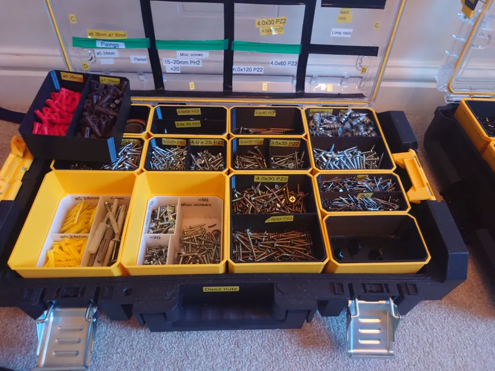 Dewalt ToughSystem DS100 (DWST1-75522) lower bins - Free 3D Print Model ...