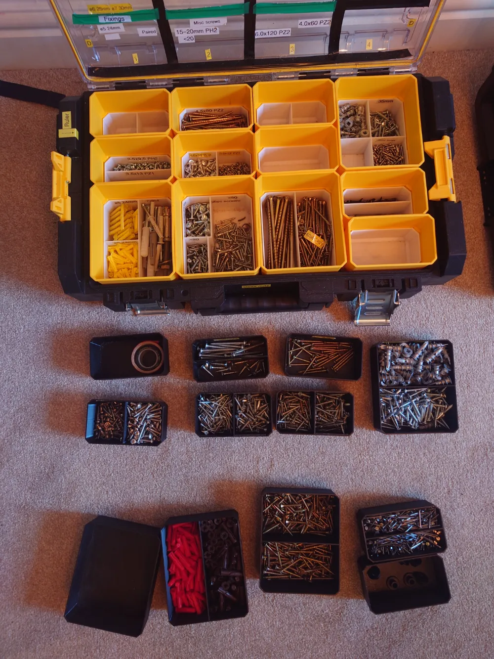 Dewalt ToughSystem DS100 (DWST1-75522) lower bins - Free 3D Print Model ...