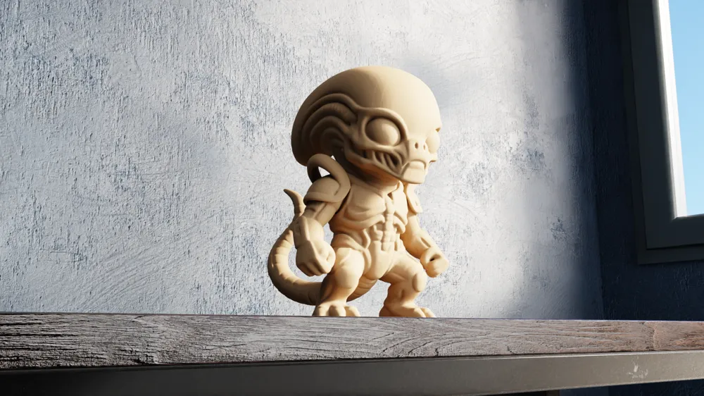 Chibi Xenomorph by Marjers MakerWorld: Download Free 3D Models