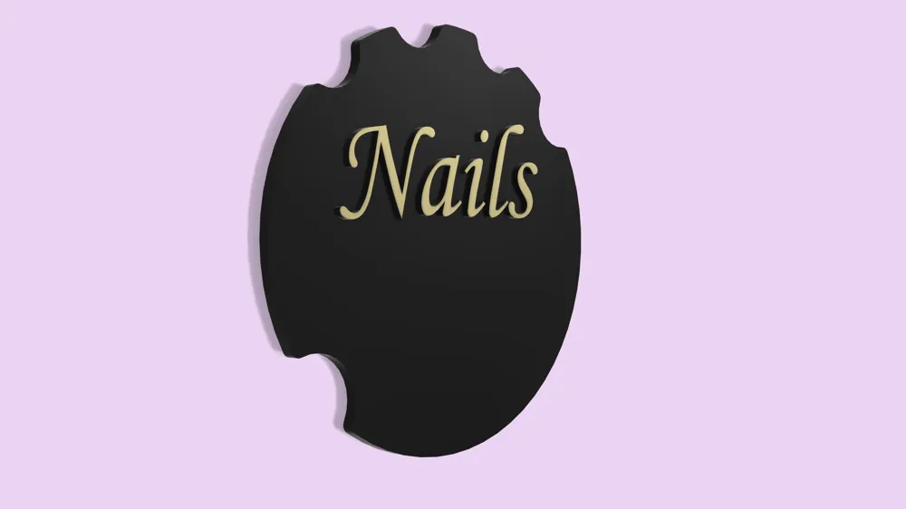 Nails Tag Personalized for Salons and Nail Artists - Free 3D Print ...