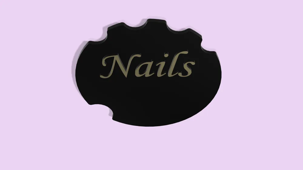 Nails Tag Personalized for Salons and Nail Artists - Free 3D Print ...