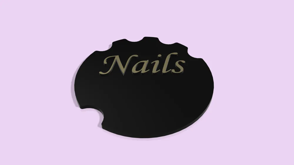 Nails Tag Personalized for Salons and Nail Artists - Free 3D Print ...