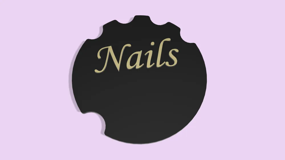 Nails Tag Personalized for Salons and Nail Artists - Free 3D Print ...