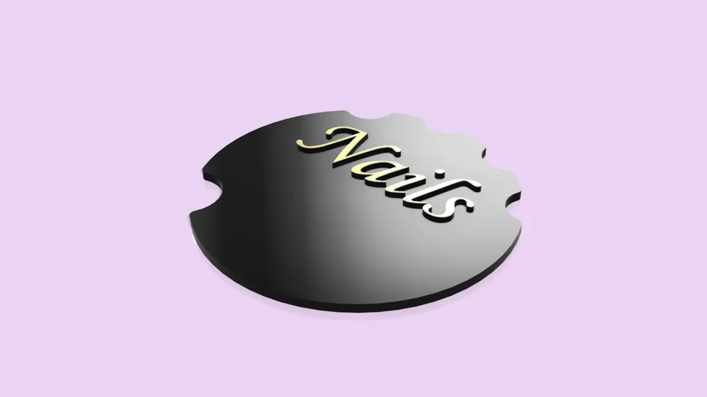 Nails Tag Personalized for Salons and Nail Artists - Free 3D Print ...