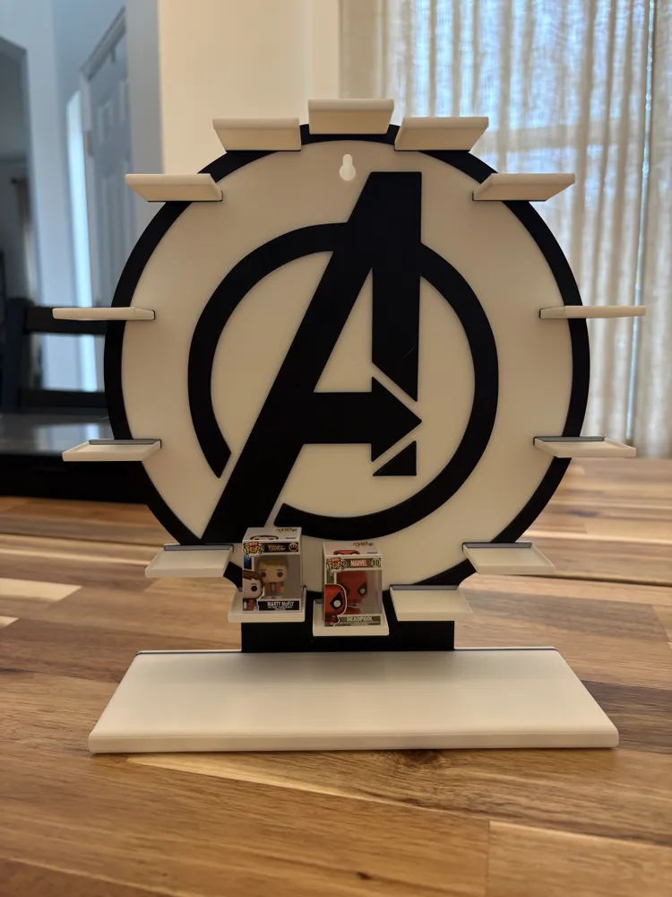 Avengers Mini FunkoPop Display Stand - Free 3D Print Model - MakerWorld