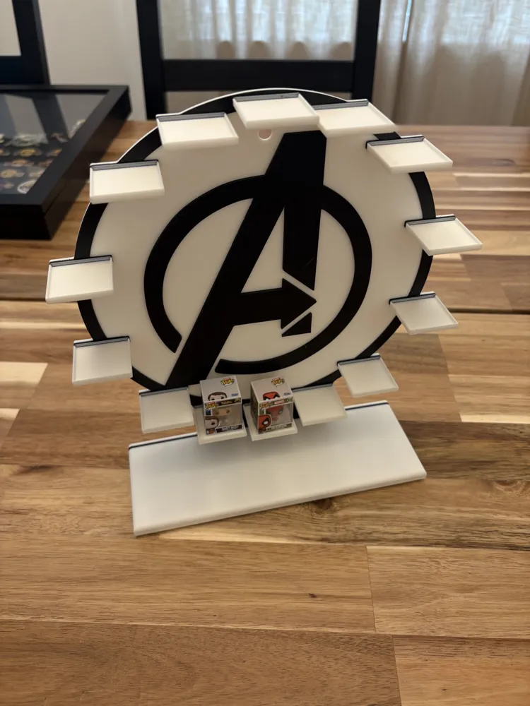 Avengers Mini FunkoPop Display Stand - Free 3D Print Model - MakerWorld