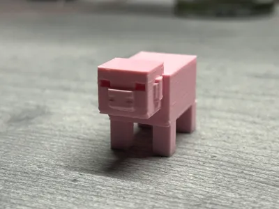 minecraft pig 3d print model download - MakerWorld