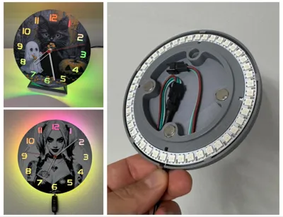 wall / desk clock German Shepard HueForge Remixed by cP3D - MakerWorld