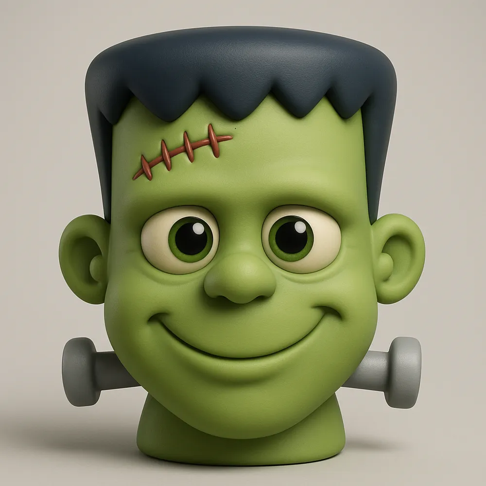 Meet Frank – The Cute Frankenstein Bust! by zerocool MakerWorld ...