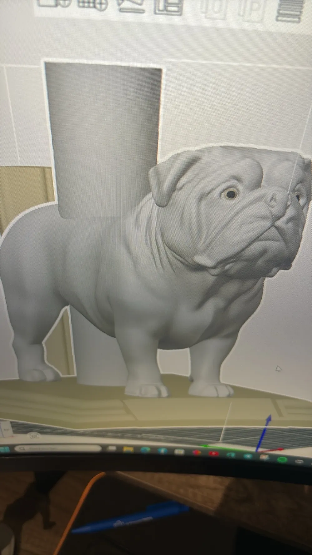 French Bulldog Lamp Base by XxChriscaly-3dxX MakerWorld: Download Free ...