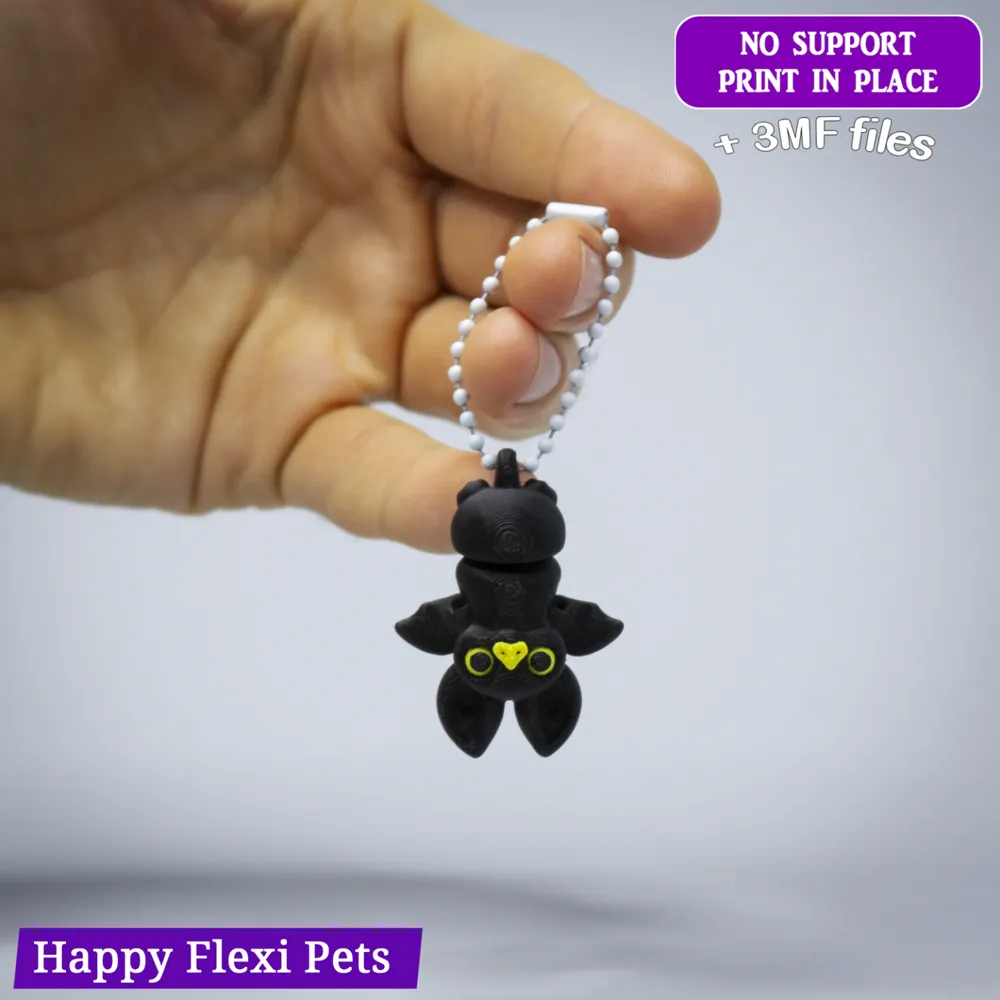 Bat the flexi toy, keychain or pet for Lil Dark by Happy Flexi pets ...