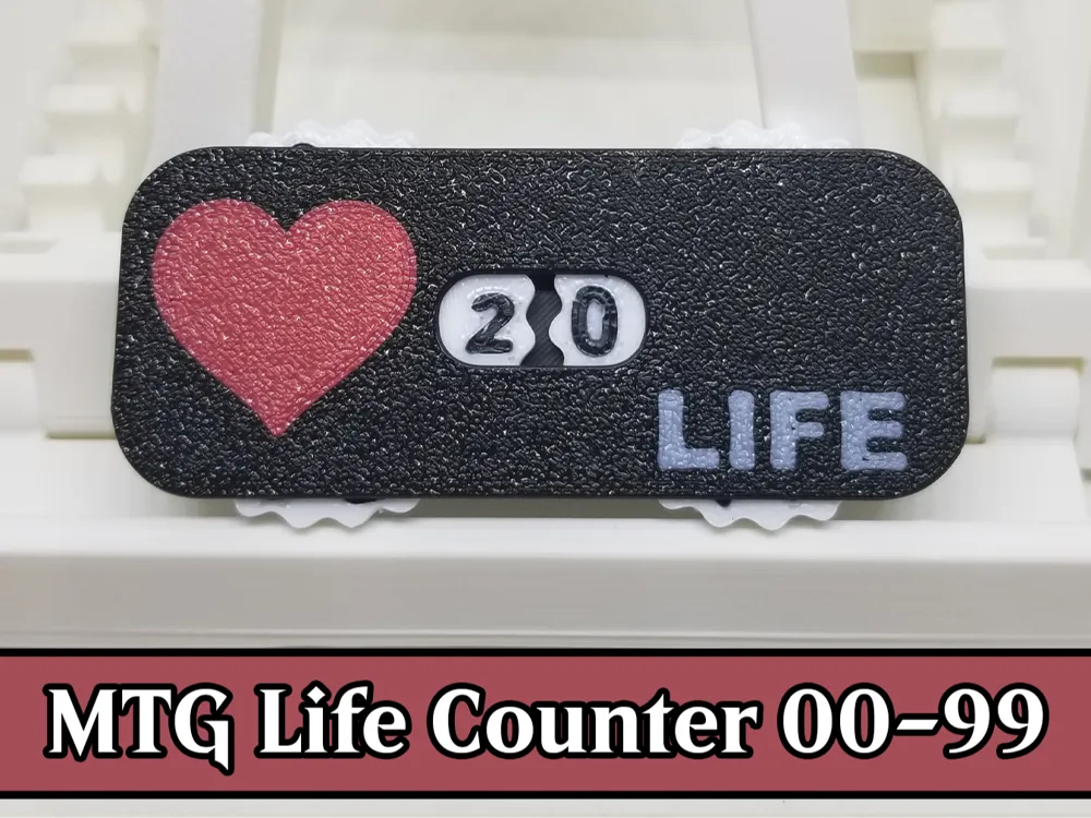 MTG Life Counter / Tracker - 00-99 Dials - Free 3D Print Model - MakerWorld