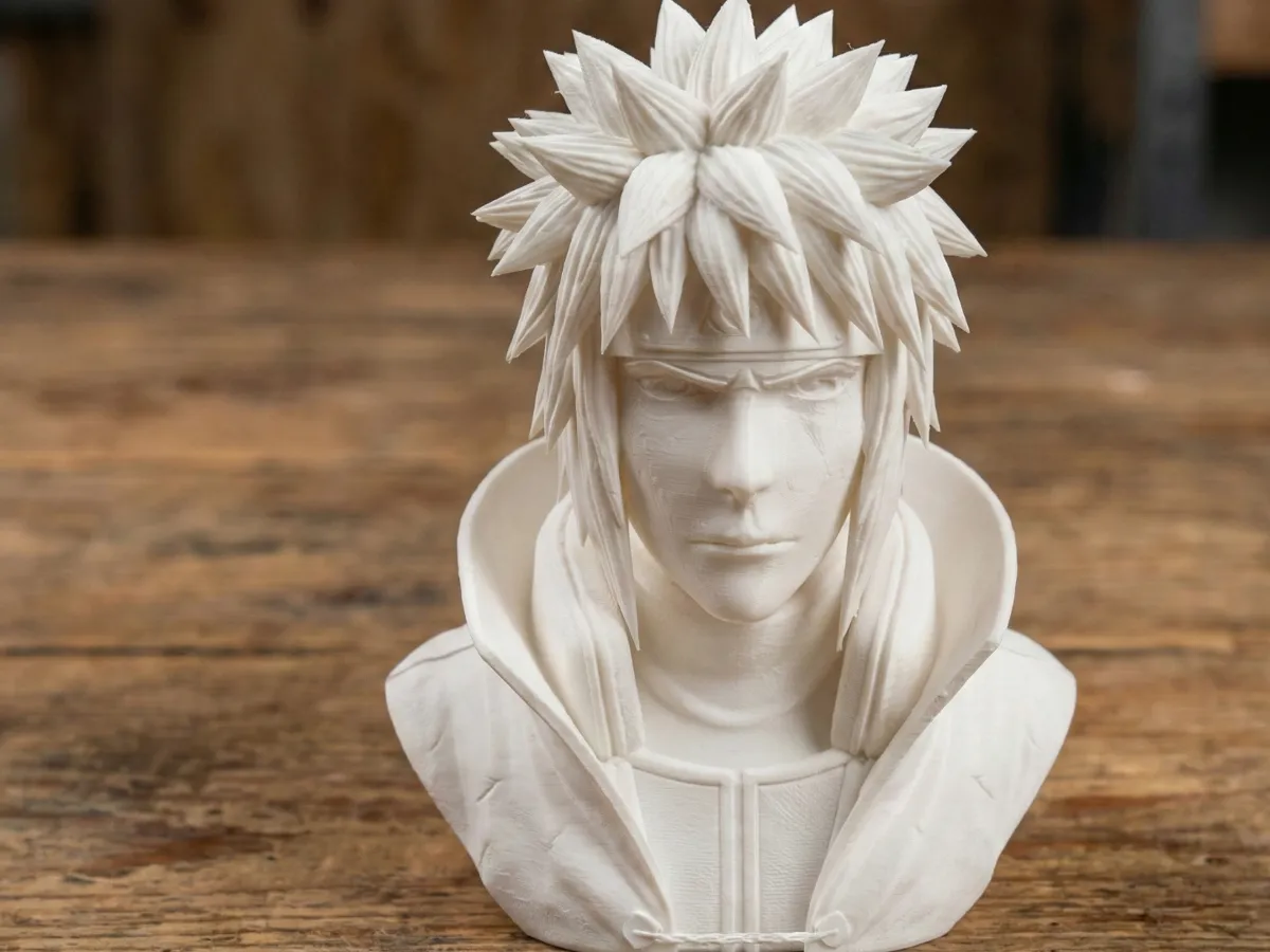 Minato Namikaze from Naruto Bust 3Dprint Model 184 - Free 3D Print ...