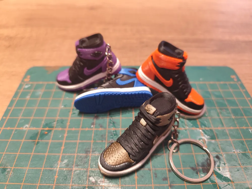 NIKE AIR JORDAN 1 inspired KEYCHAIN (new version) - Free 3D Print Model ...