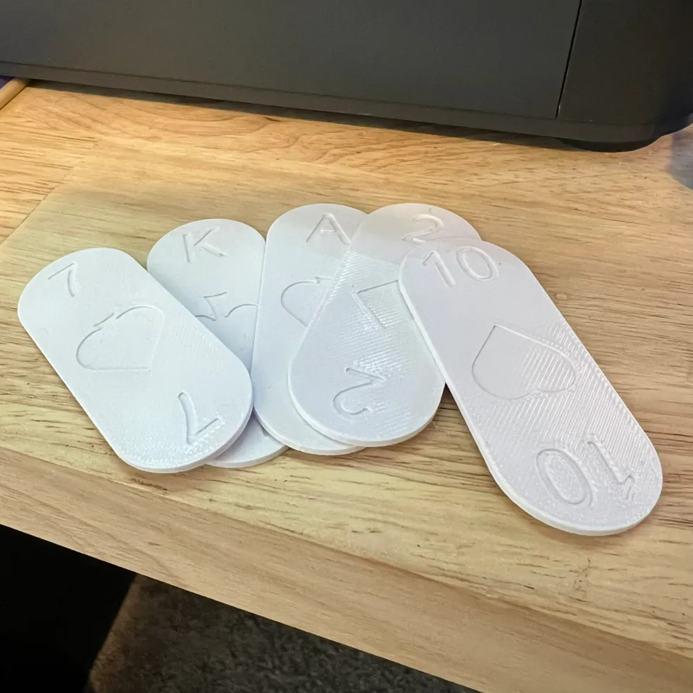 Simple Playing Card Tokens by Warrior Made Designs - MakerWorld