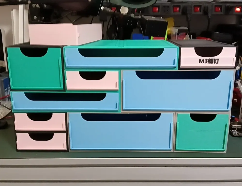 Modular Stackable Desktop Drawer System by clan4456 MakerWorld: Download Free 3D Models