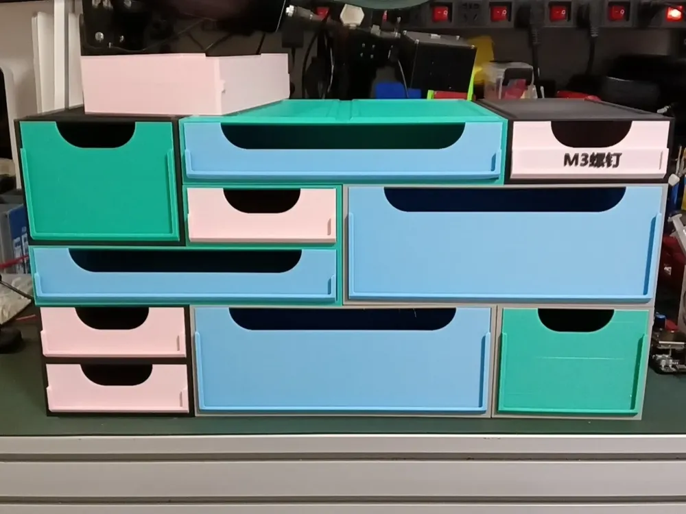 Modular Stackable Desktop Drawer System by clan4456 MakerWorld ...
