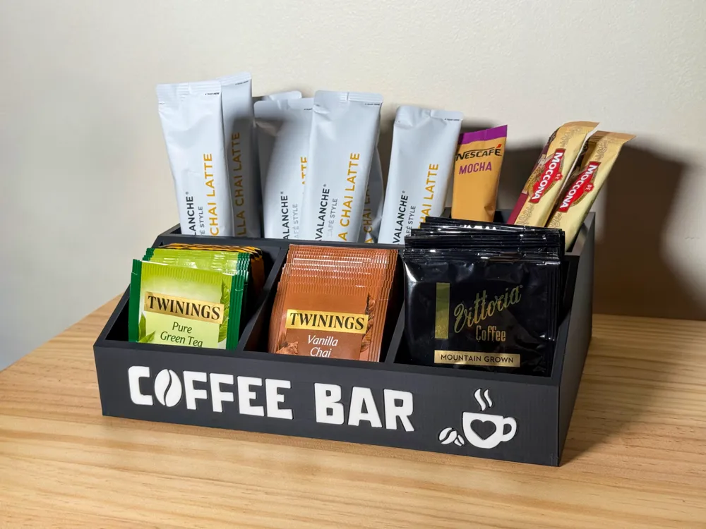 Coffee & Tea - Station/Organizer - Free 3D Print Model - MakerWorld