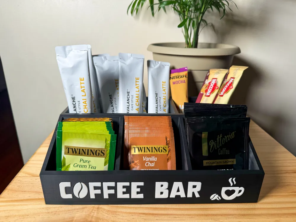 Coffee & Tea - Station/Organizer - Free 3D Print Model - MakerWorld