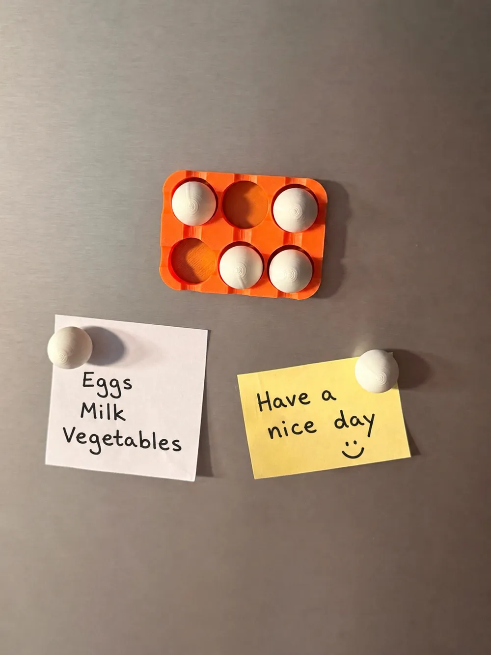 Magnetic Egg Note Holder | Fridge Memo Organizer - Free 3D Print Model ...
