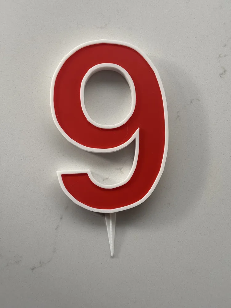 Birthday Cake Numbers - 0 1 2 3 4 5 6 7 8 9 - Free 3D Print Model ...