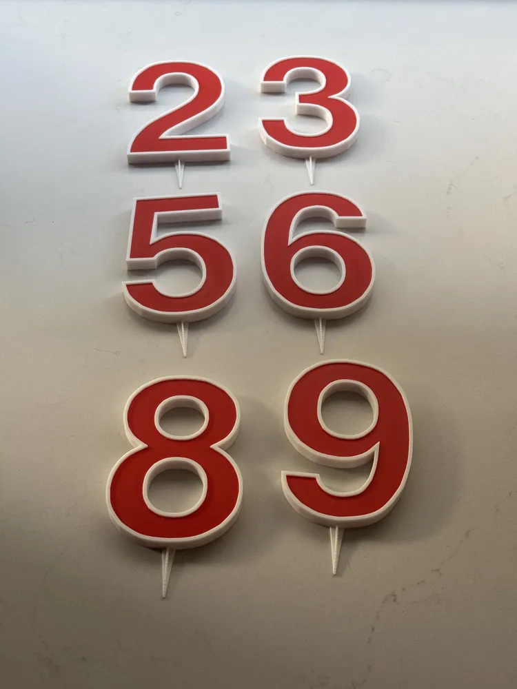 Números para Bolo de Aniversário - 0 1 2 3 4 5 6 7 8 9 - Modelo ...