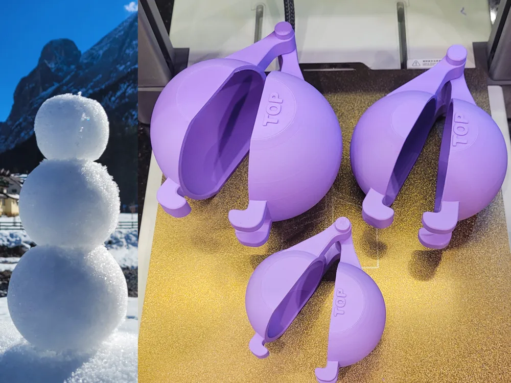Mini Snowman Snowbals makers by Łukasz - MakerWorld