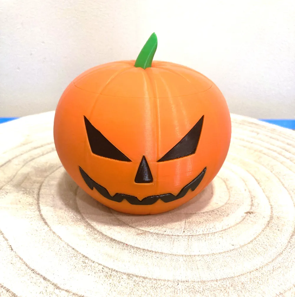 Halloween pumpkin bowl mid size by Franchescor - MakerWorld