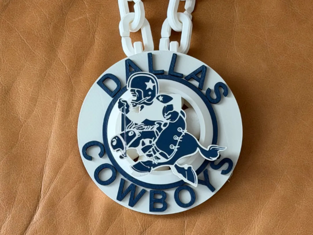 Dallas Cowboys Throwback Spinner Chain - Free 3D Print Model - MakerWorld