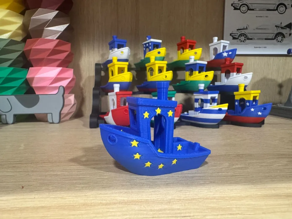 European Flag Benchy - Free 3D Print Model - MakerWorld