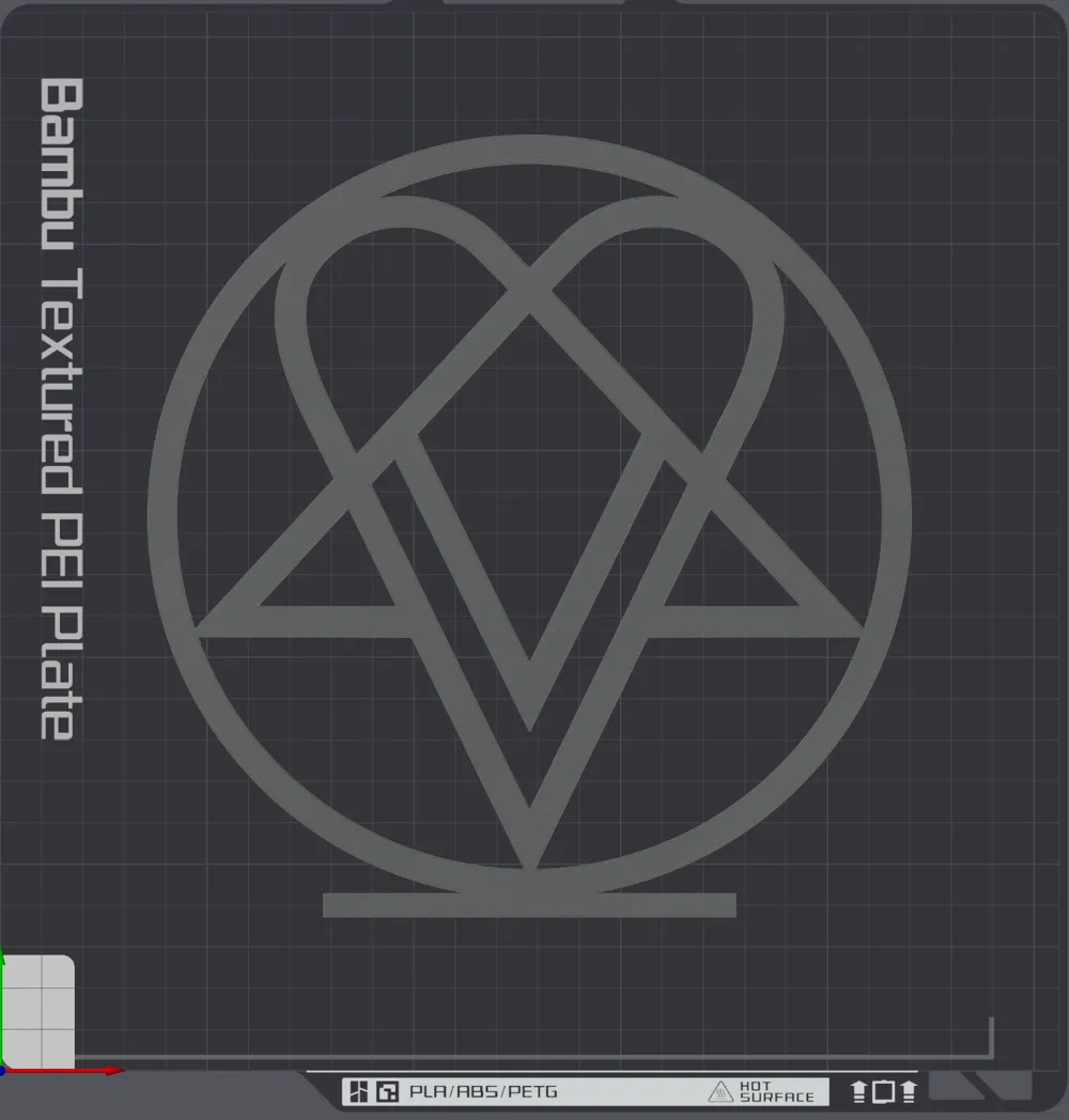 Ville Vallo VV HIM Heartagram logo decoration - Free 3D Print Model ...