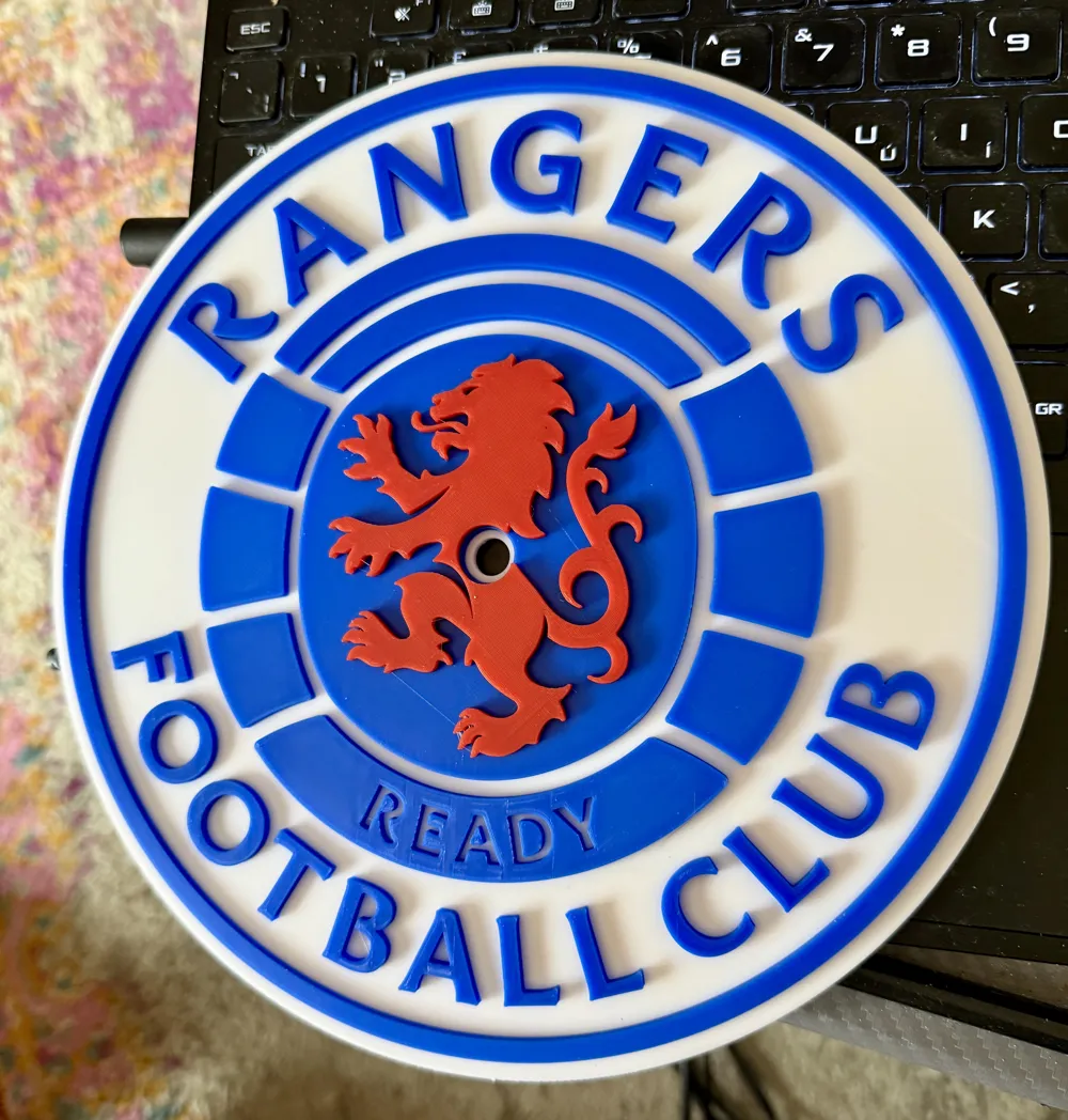 Rangers Fc Clock Face by Lee&Lisa MakerWorld: Download Free 3D Models