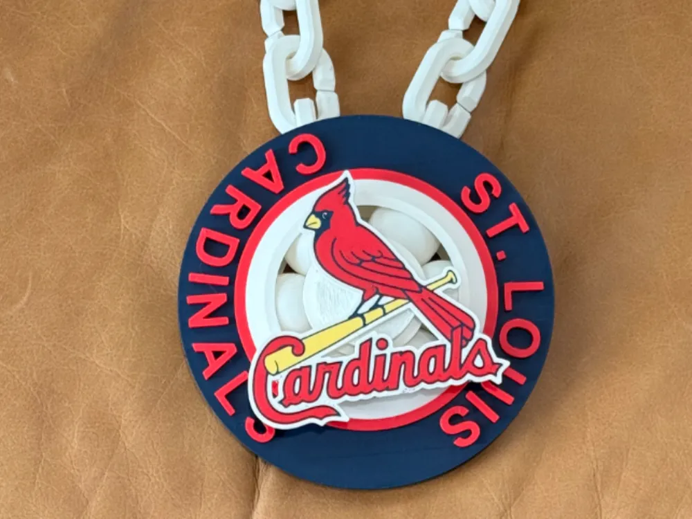 St Louis Cardinals Spinner Chain - Free 3D Print Model - MakerWorld