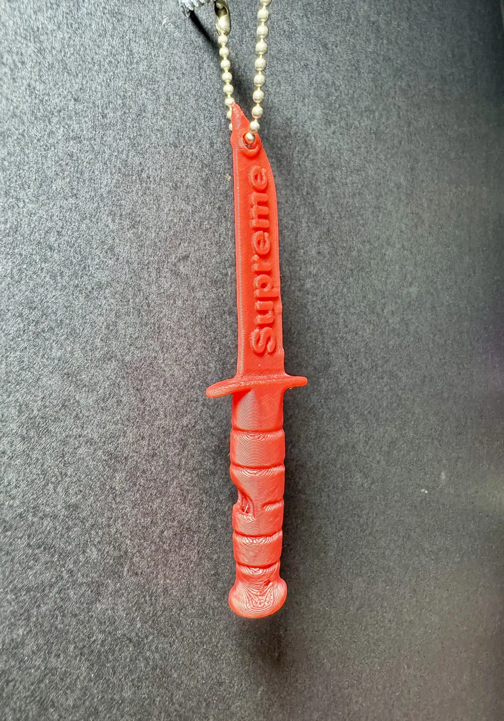 Supreme Dagger Keychain Whistle - Free 3D Print Model - MakerWorld
