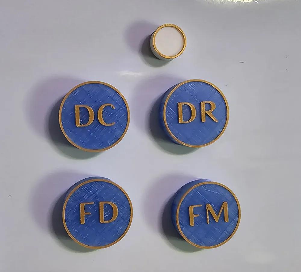 Simple Initial Buttons by WinObs - MakerWorld