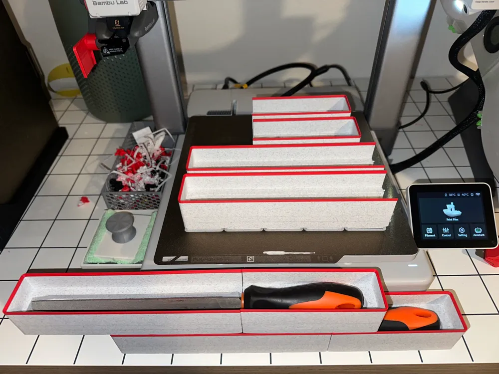 Gridfinity File and Rasp Bins - All Combinations - Free 3D Print Model ...