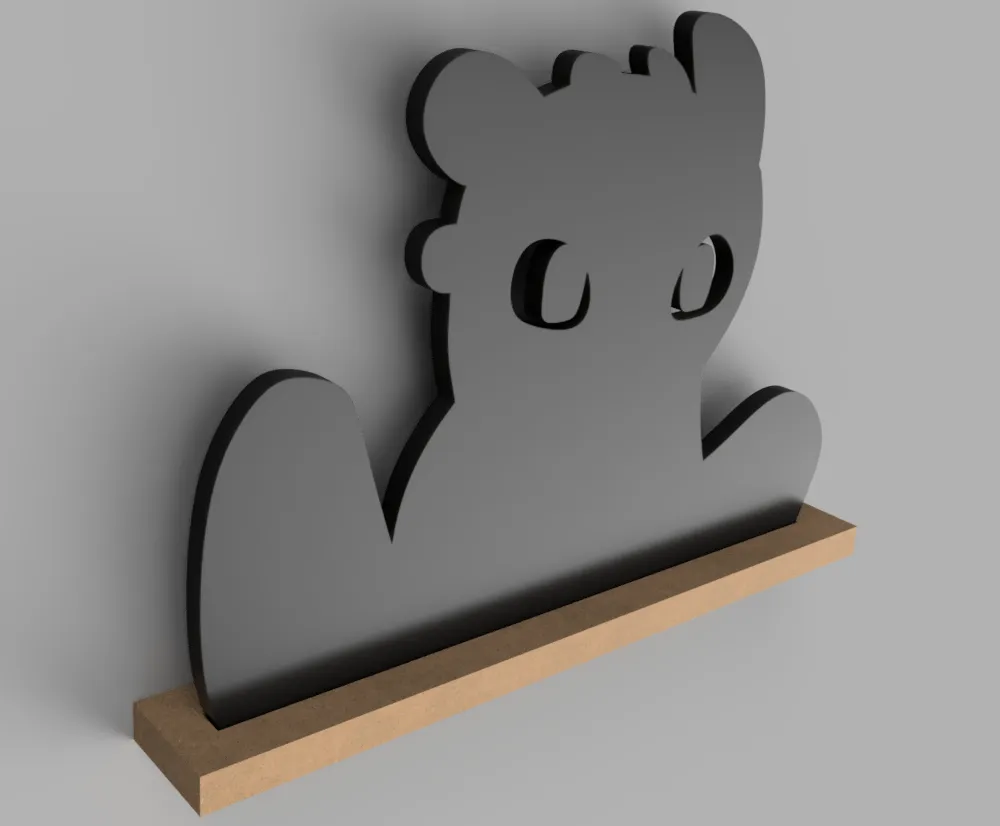 Toothless Night Fury Shadow by Kawa - MakerWorld