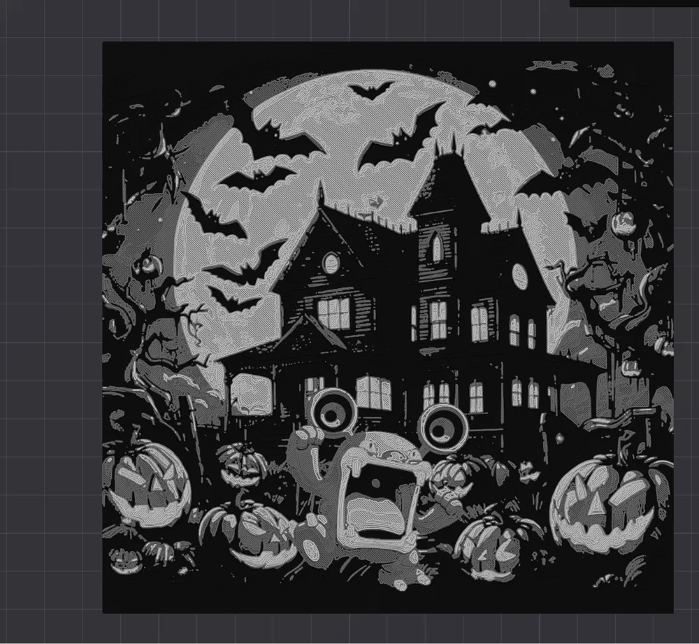 Loudred Halloween - Hueforge 3 color filament painting by Swiger3D ...