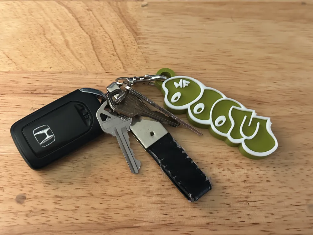 MF DOOM Tag Keychain Remixed by PrintsByJar3D - MakerWorld