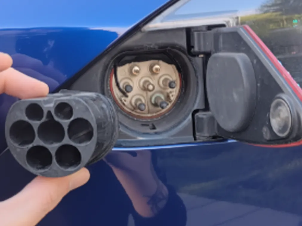 Tesla Model S Pin Carrier Type 2 Charging Socket - Free 3D Print Model ...
