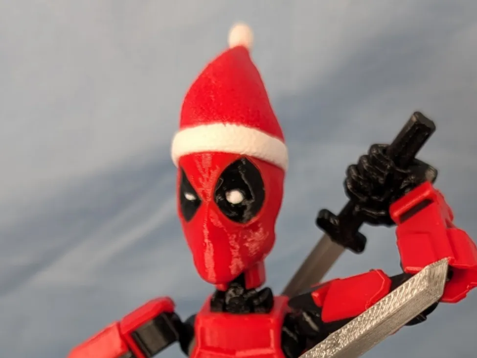 Dummy 13 Deadpool Head Santa Hat 150% Remixed by CritterNinja - MakerWorld