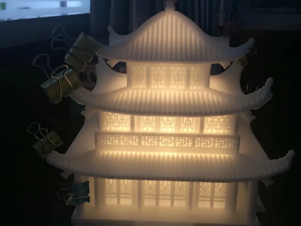 Yueyang Tower (Lamp Edition) by 航小宇 - MakerWorld