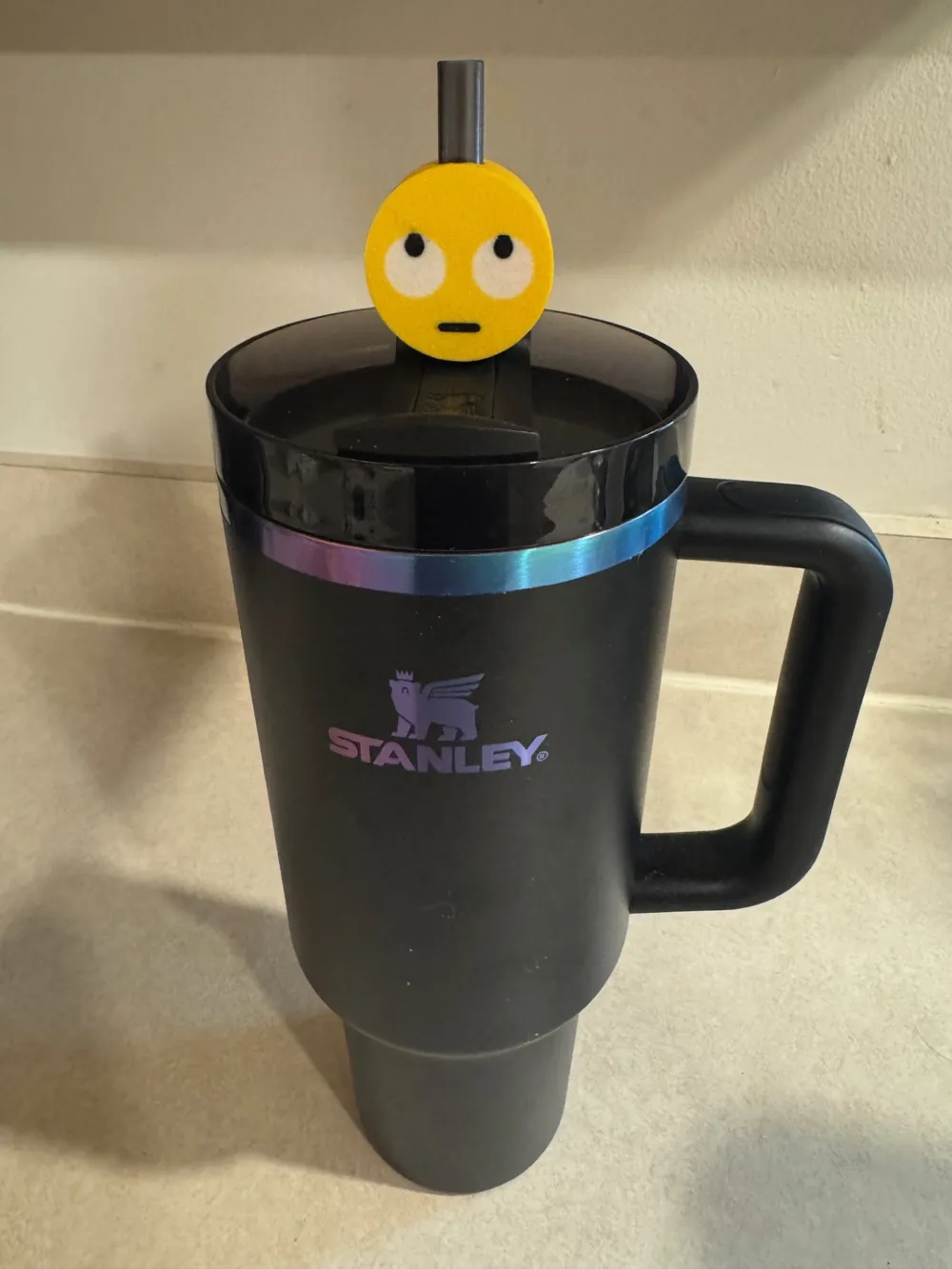 Eye Roll Emoji Stanley Cup Straw Topper - Free 3D Print Model - MakerWorld