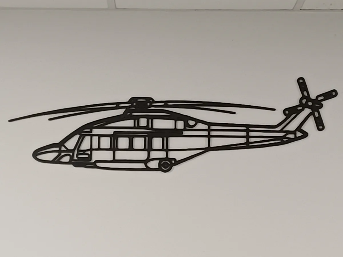 Leonardo AW189 Helicopter Wall Art - Free 3D Print Model - MakerWorld