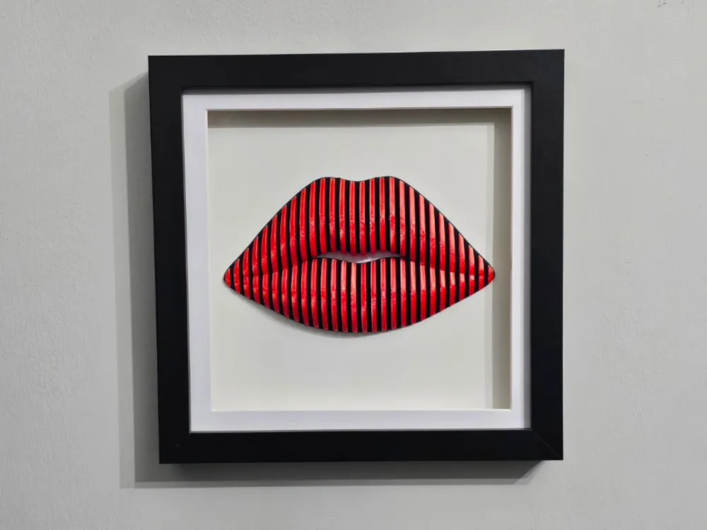 Lips Parametric 3D Pop-out Wall Art by Ikonic3D - Free 3D Print Model ...