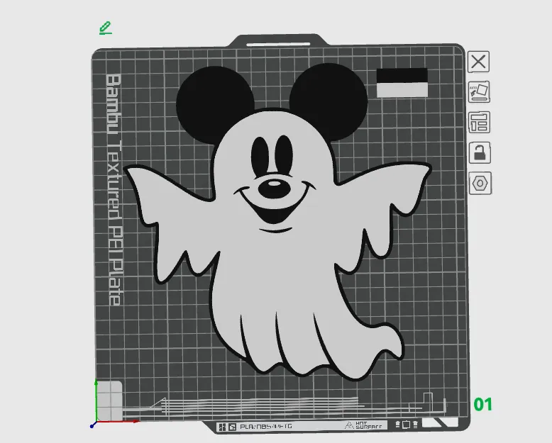 Halloween Mickey Mouse Ghost by Rockman - MakerWorld