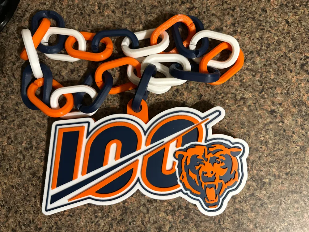 Chicago Bears 100th Anniversary Oversized Logo by Hamilton’s Custom ...