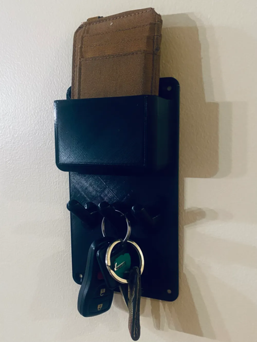 Key & Wallet Holder - Wall Mount - Free 3D Print Model - MakerWorld