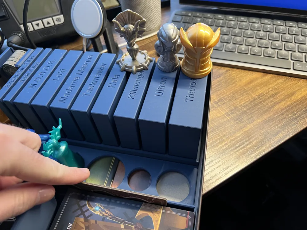 Marvel Villainous Box Organizer (with expansion) by wesyarber - MakerWorld